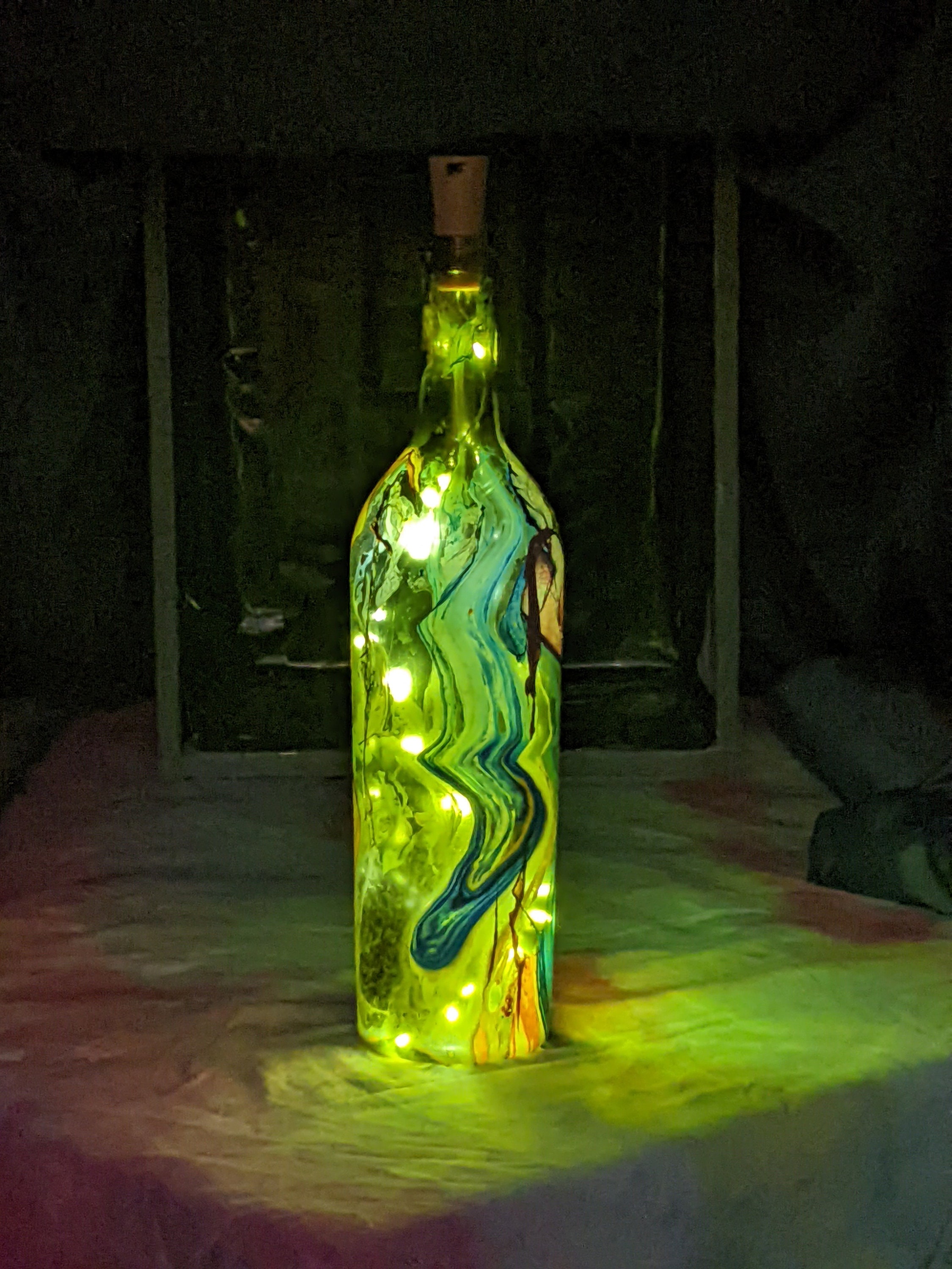 Hydro-dipped Glass Bottle - Etsy