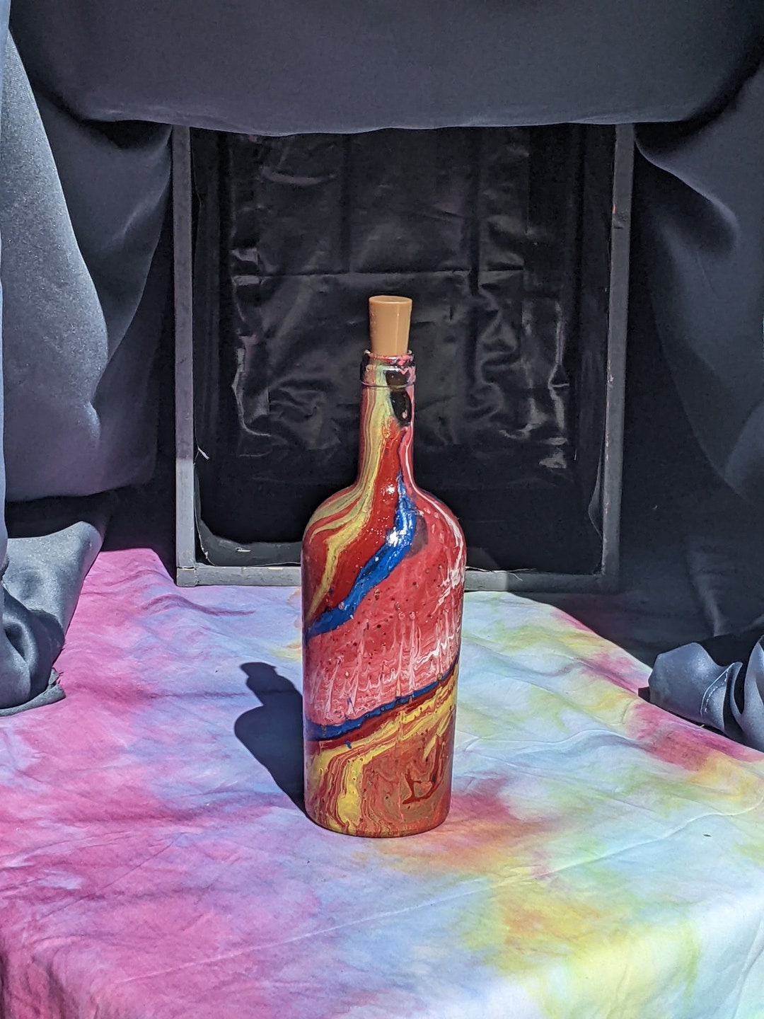 Hydro-dipped Glass Bottle - Etsy