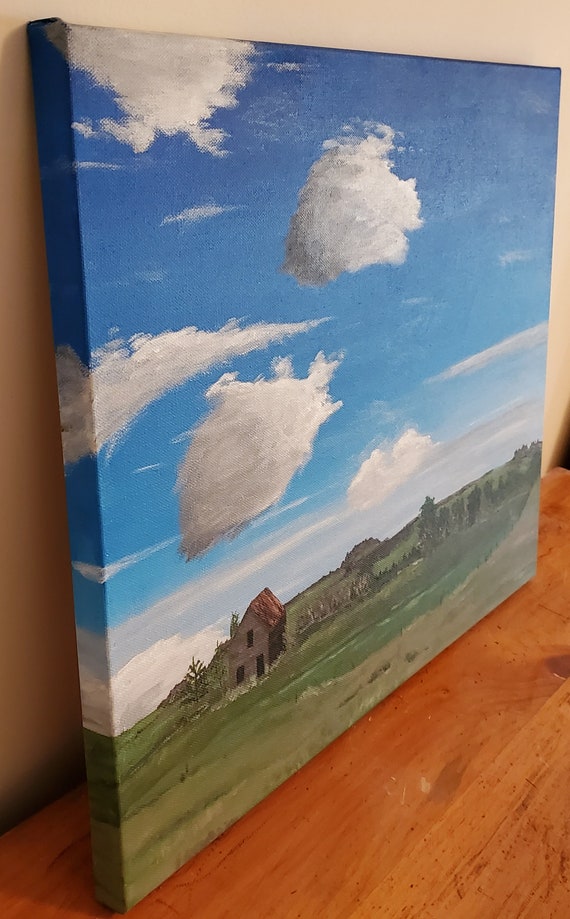 Art & Collectibles Acrylic Painting acrylic prairie landscape wall art ...