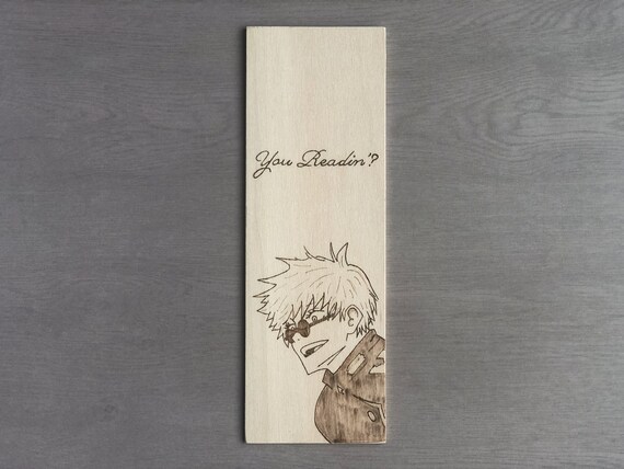 Gojo Satoru Bookmark/ Handmade JJK Anime Wood Bookmark/ Custom | Etsy