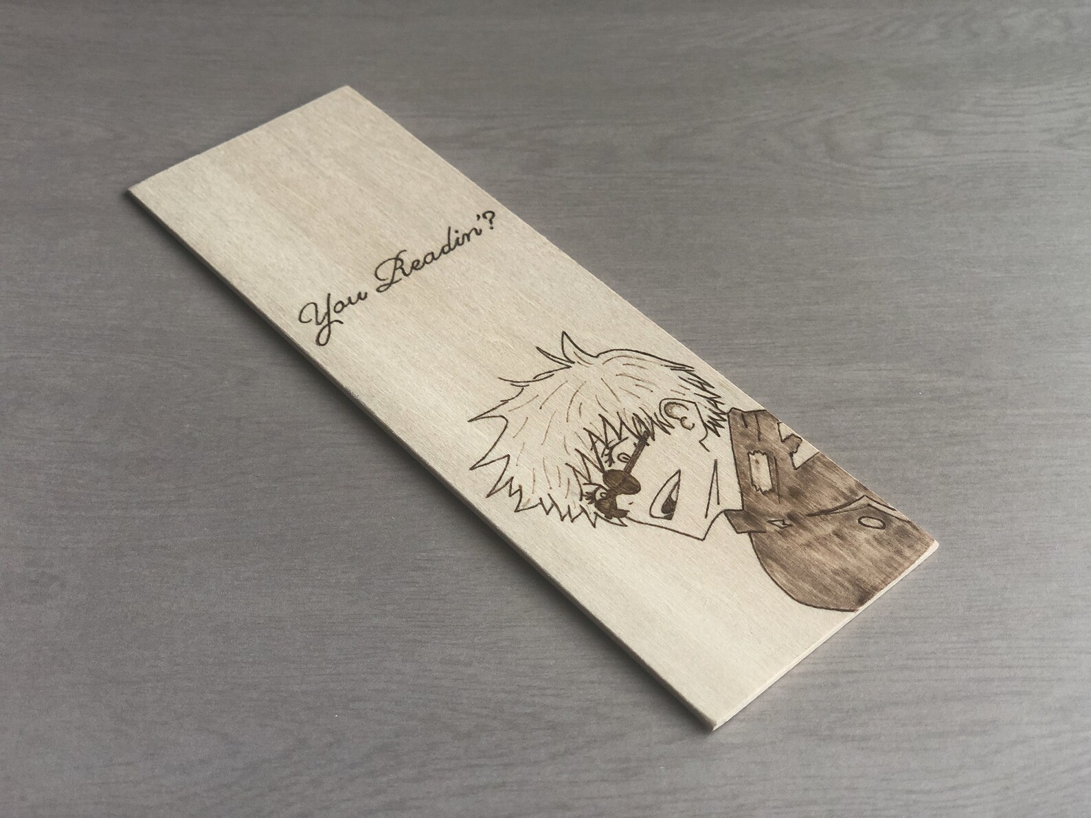 Gojo Satoru Bookmark/ Handmade JJK Anime Wood Bookmark/ Custom | Etsy