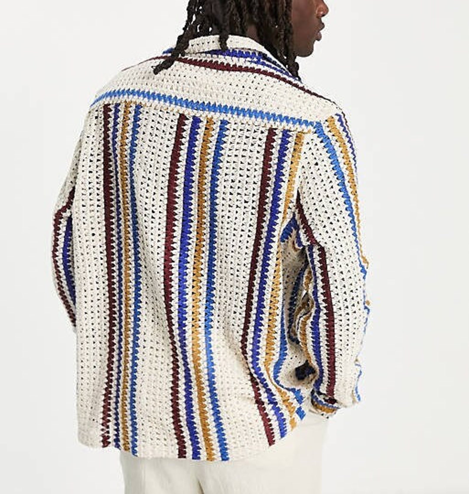 Crochet Shirt Unisex Shirt Crochet Overshirt Crochet - Etsy