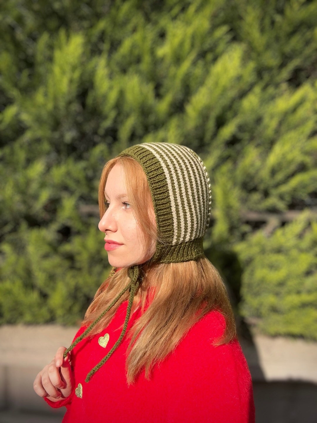 Handknitted Bonnet, 3 Different Colors Bonnet, Bohemian Floral Bonnet ...