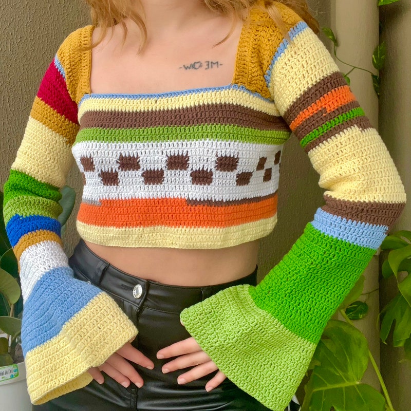 Crochet Crop Top - Etsy