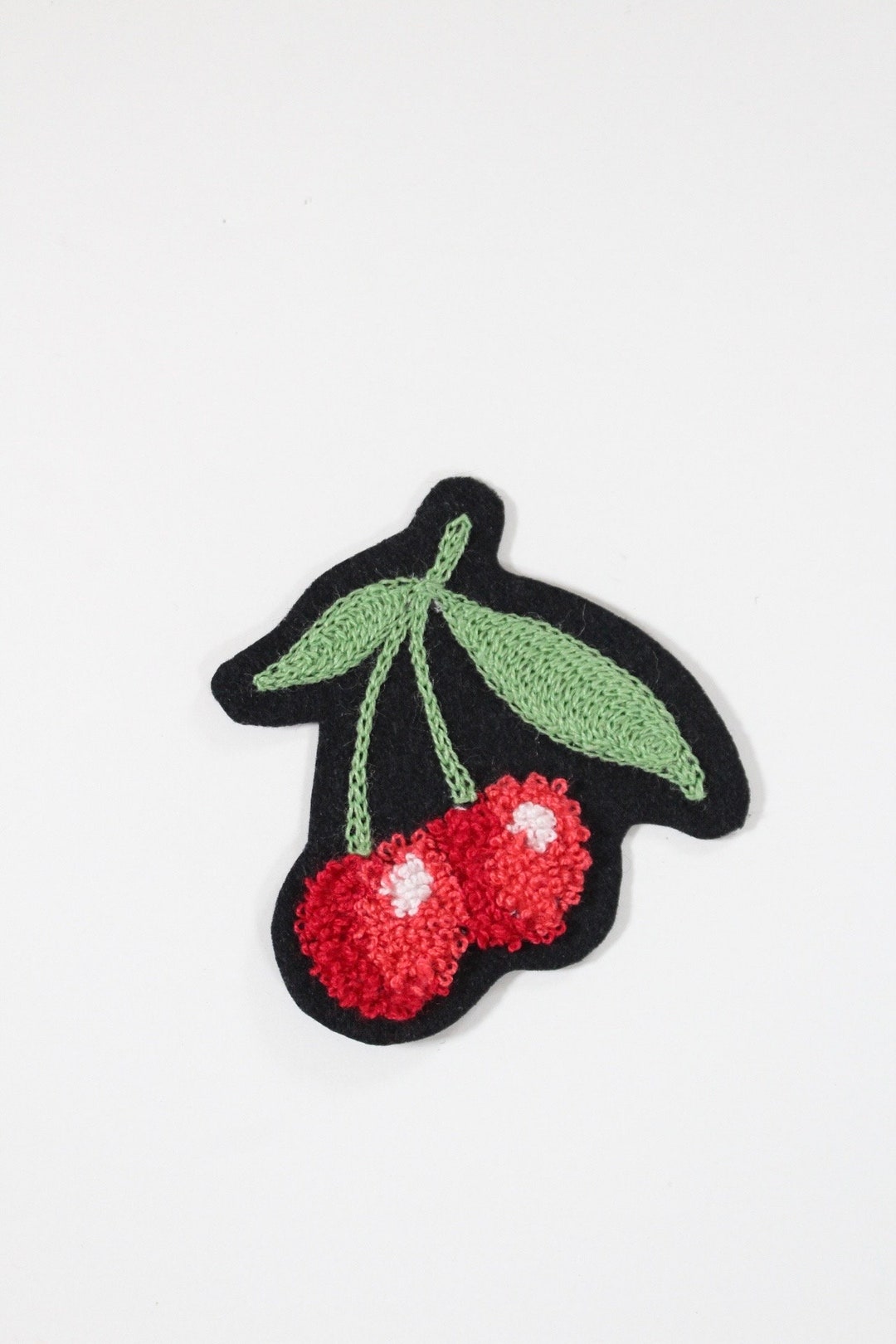 Cherry Chenille Patch, Embroidered Patch - Etsy