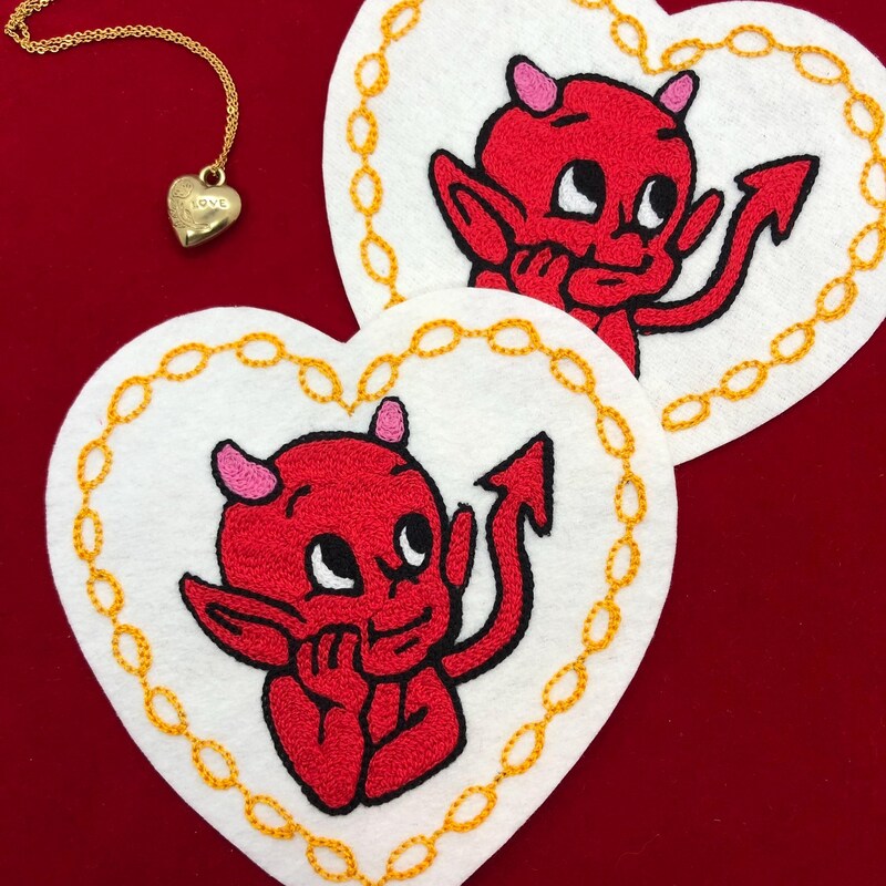 Red Devil Patch - Etsy