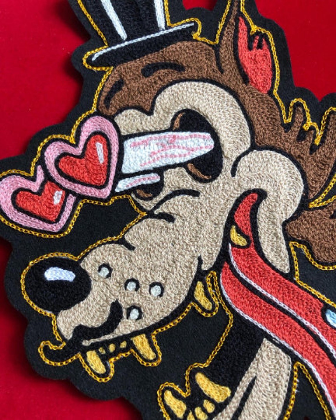Cartoon Eyes Wolf Patch Back Patches for Jackets Large Denim | Etsy