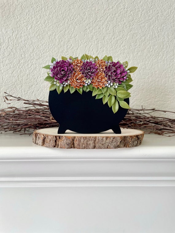 Midsize Twilight Cascade Cauldron Shelf Sitter Halloween - Etsy