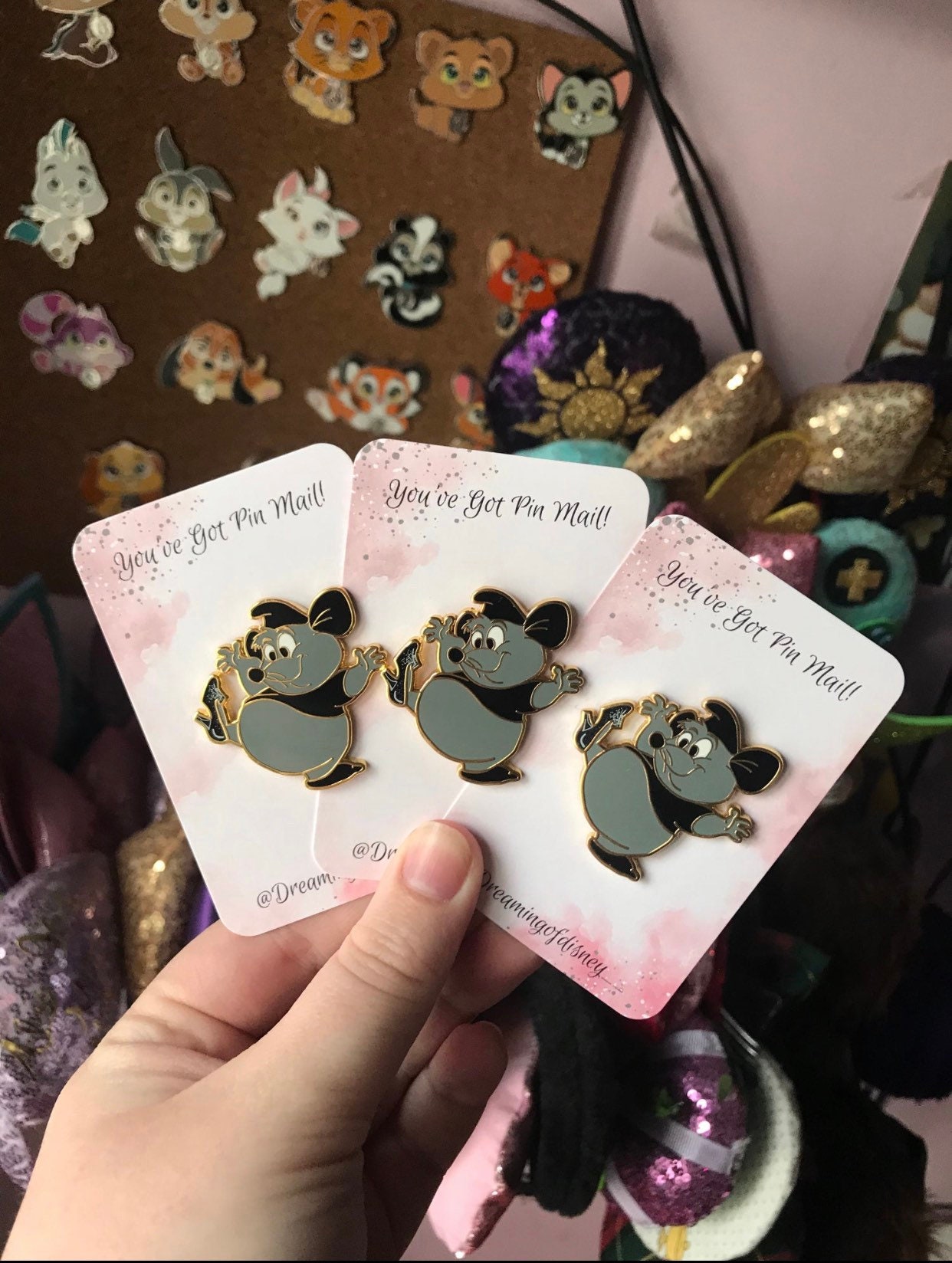 Grayscale Gus Pin Hard Enamel Pin Gus Gus Pin - Etsy