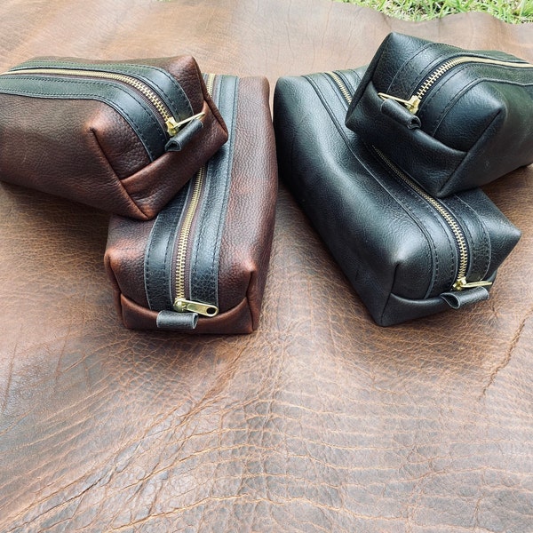 Leather Dopp Kit - Etsy
