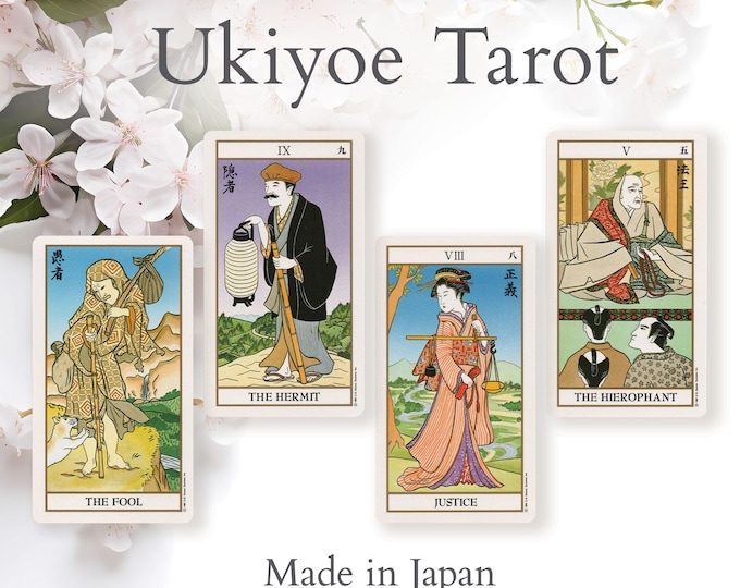 Ukiyoe Tarot Fortune Telling Cards, Japanese Floating World Style ...