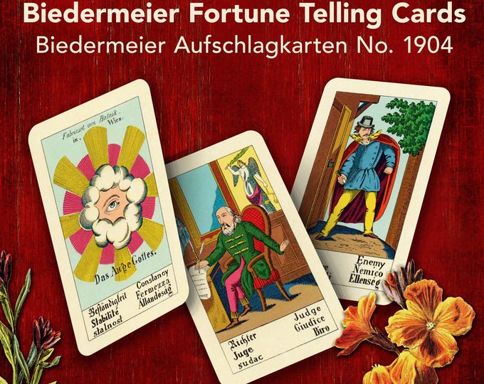 Very Rare Piatnik Biedermeier Fortune Telling Cards (biedermeier ...