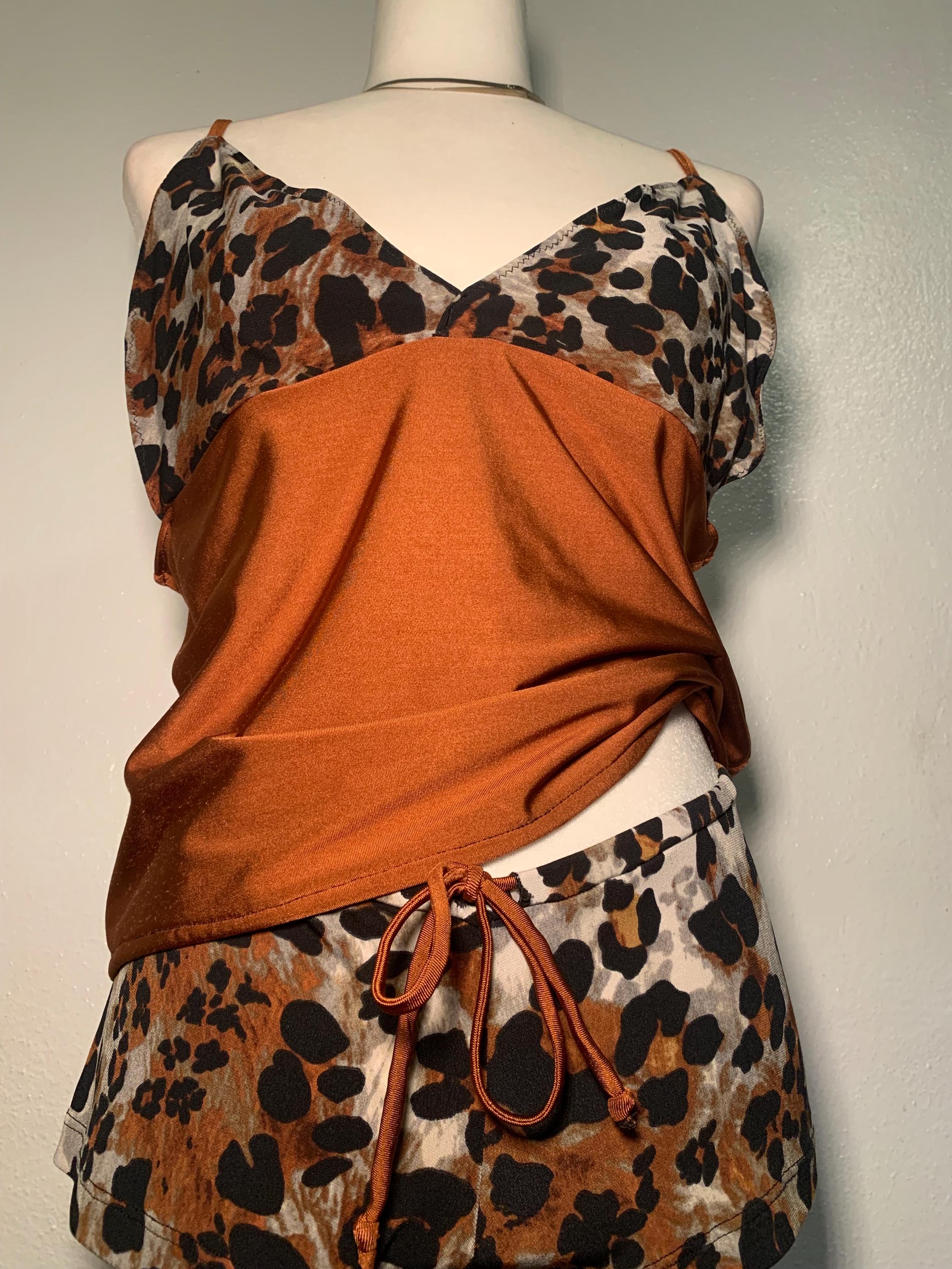 Cheetah Print Sleep Set - Etsy
