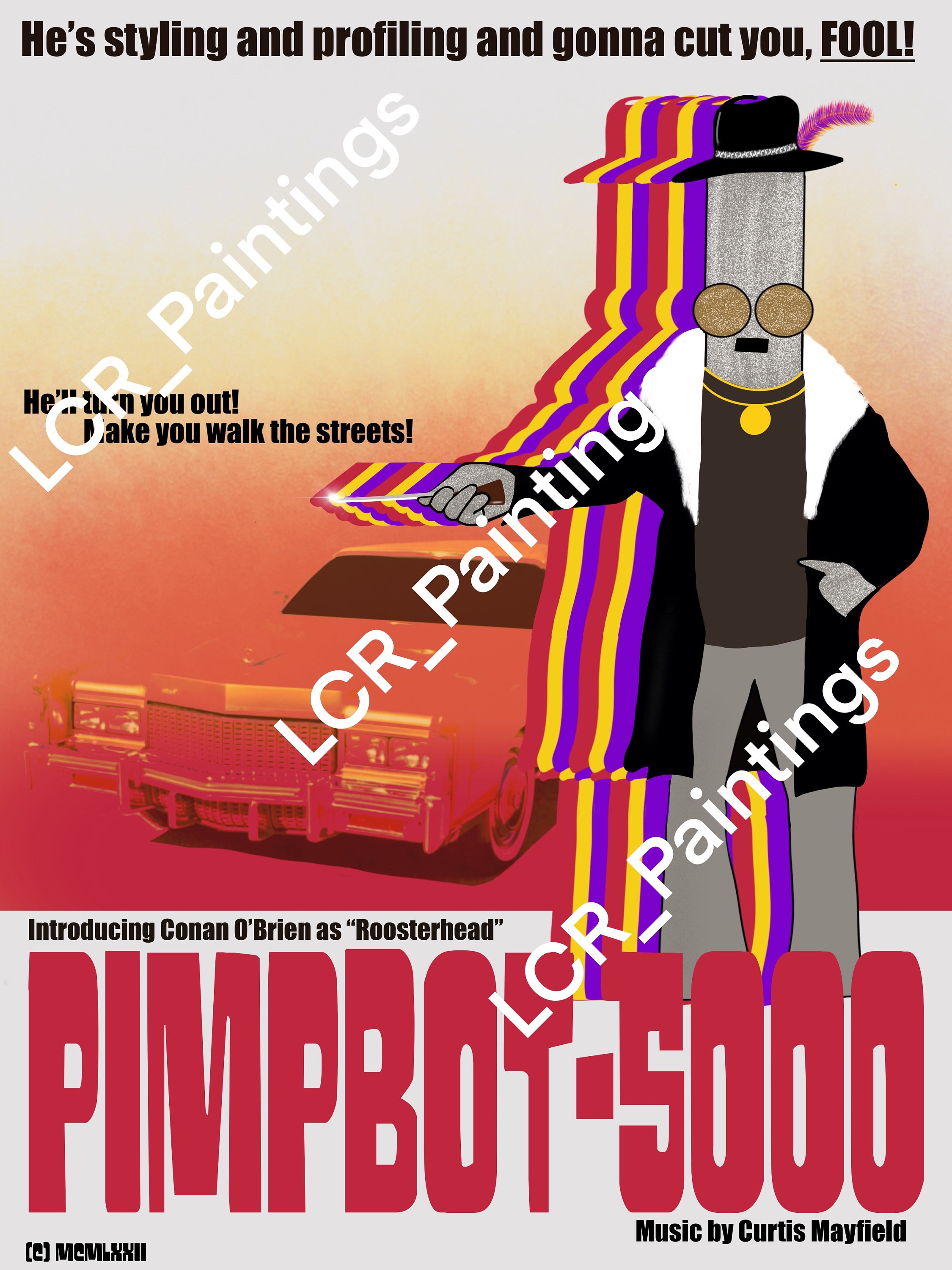 Pimpbot 5000 70s Grindhouse Digital Movie Poster - Etsy