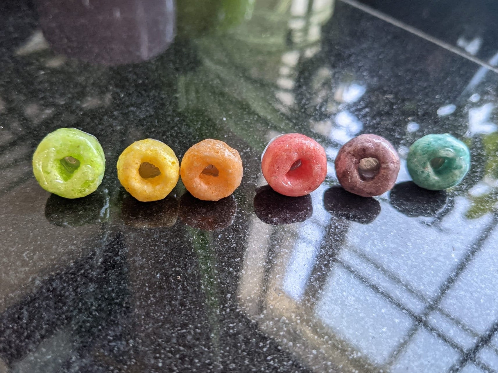 Real Fruit Loop Earrings - Etsy