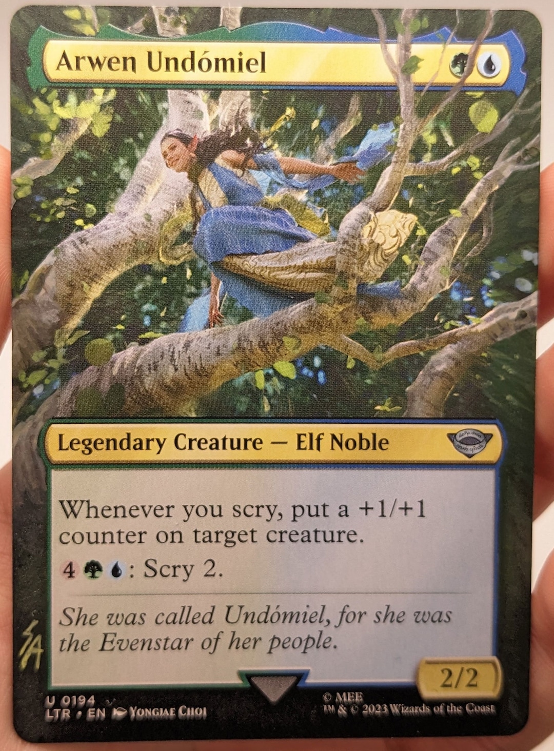 Arwen Borderless // MTG Altered Art Card // Arwen Undómiel - Etsy