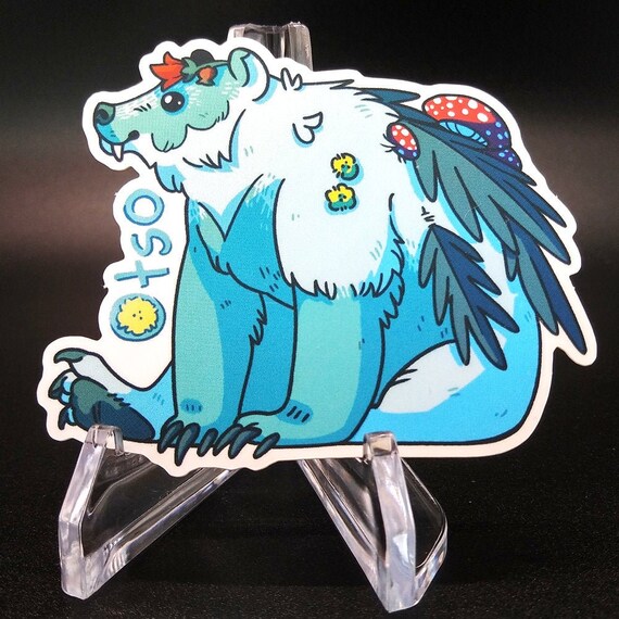 Mythological Creatures Vinyl Sticker Wolpertinger Otso Water | Etsy
