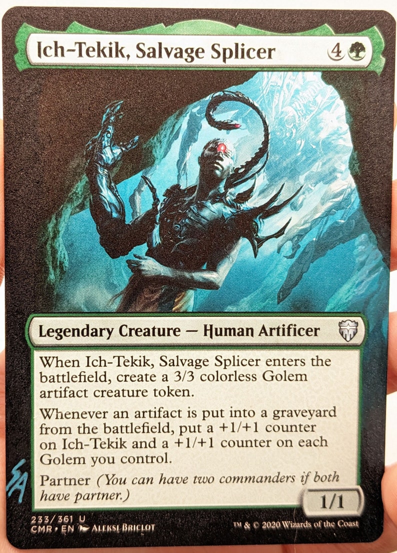 Ich-tekik Borderless // MTG Altered Art Card // Ich-tekik, Salvage ...
