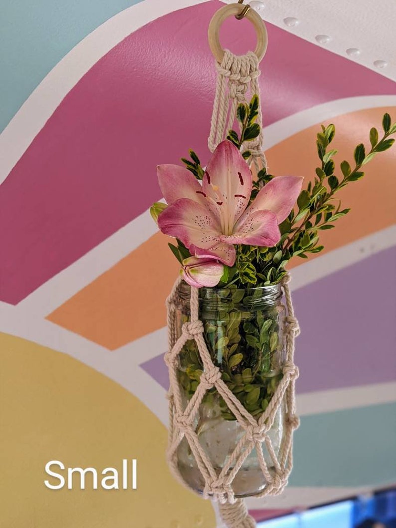 Macrame Hanging Basket, Fruit & Veggie Holder Boho Wall Basket Storage ...
