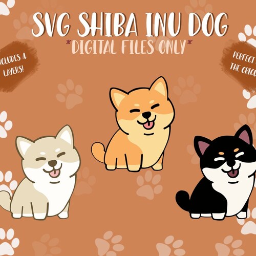 Shiba Inu Dog Svg Cut Files Shiba Dog Svg Shiba Svg Png - Etsy
