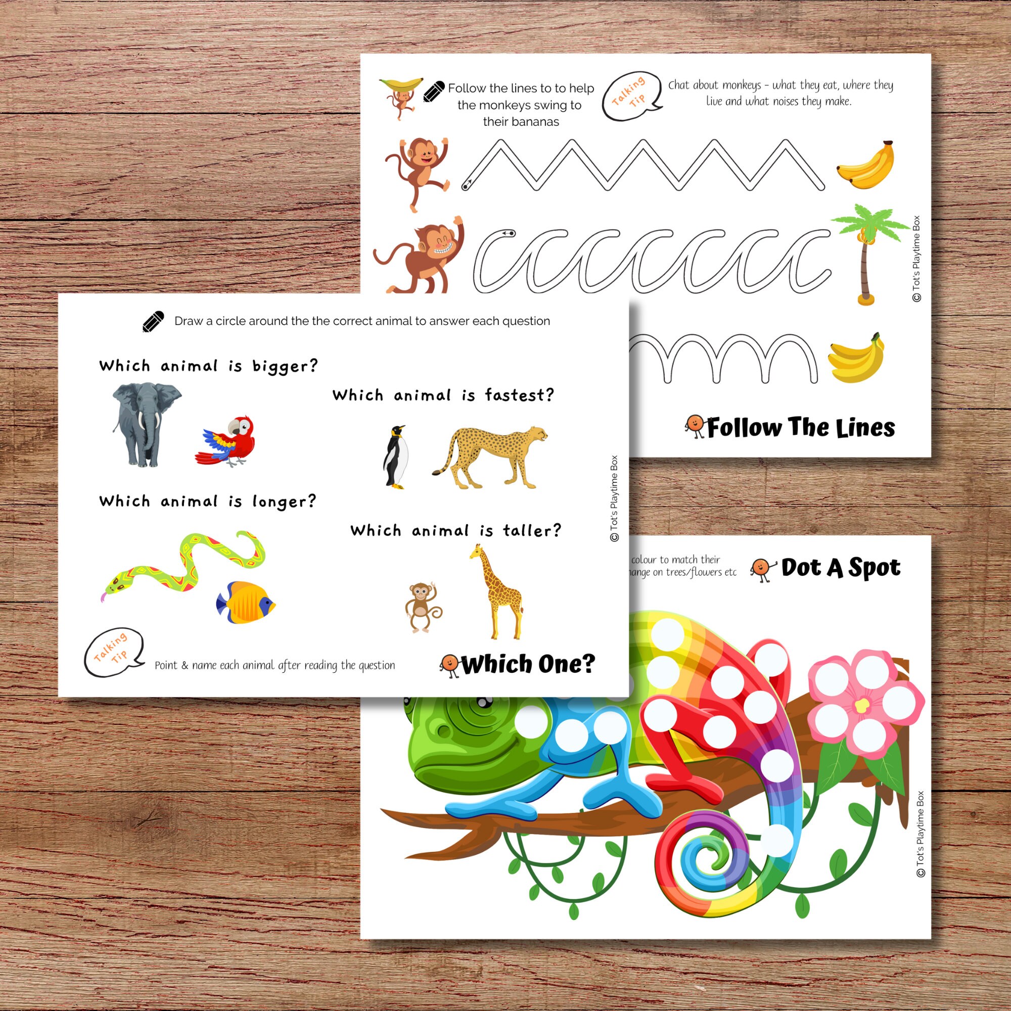 Zoo Animal Preschool Activity Pack - Colouring, Playdough, Puzzle ...