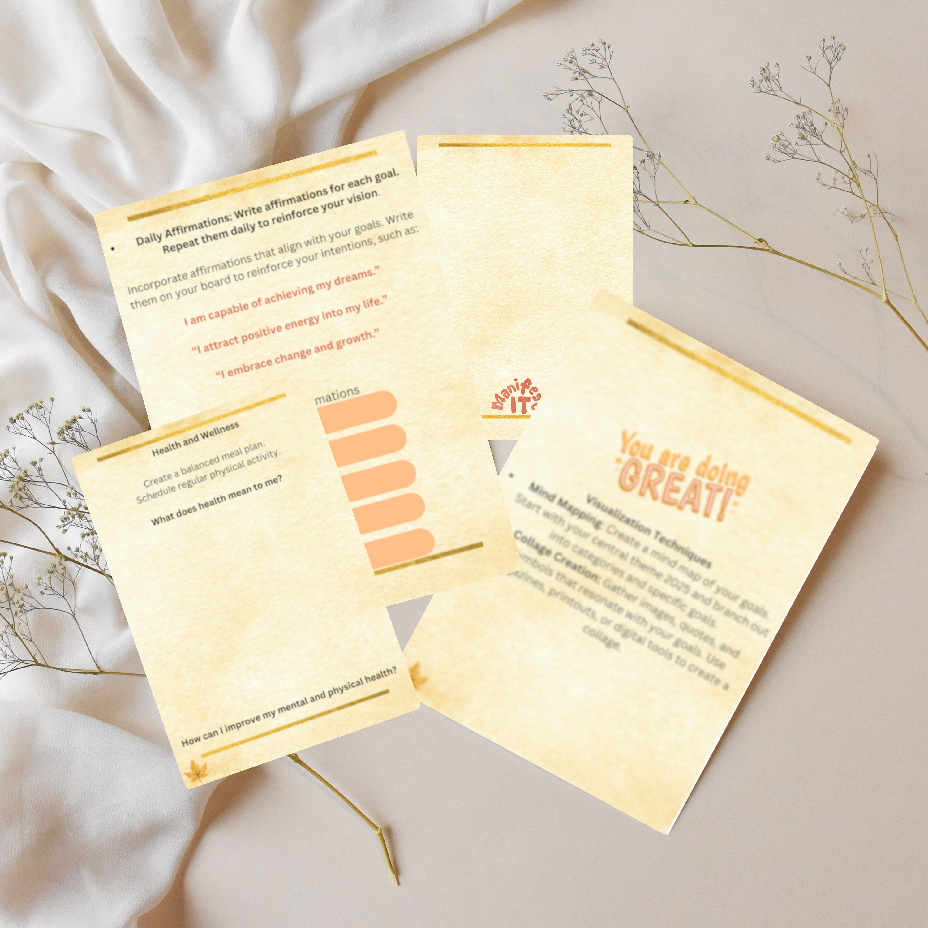 2025 Vision Board Planner Digital Vision Board, Manifesting Vision ...