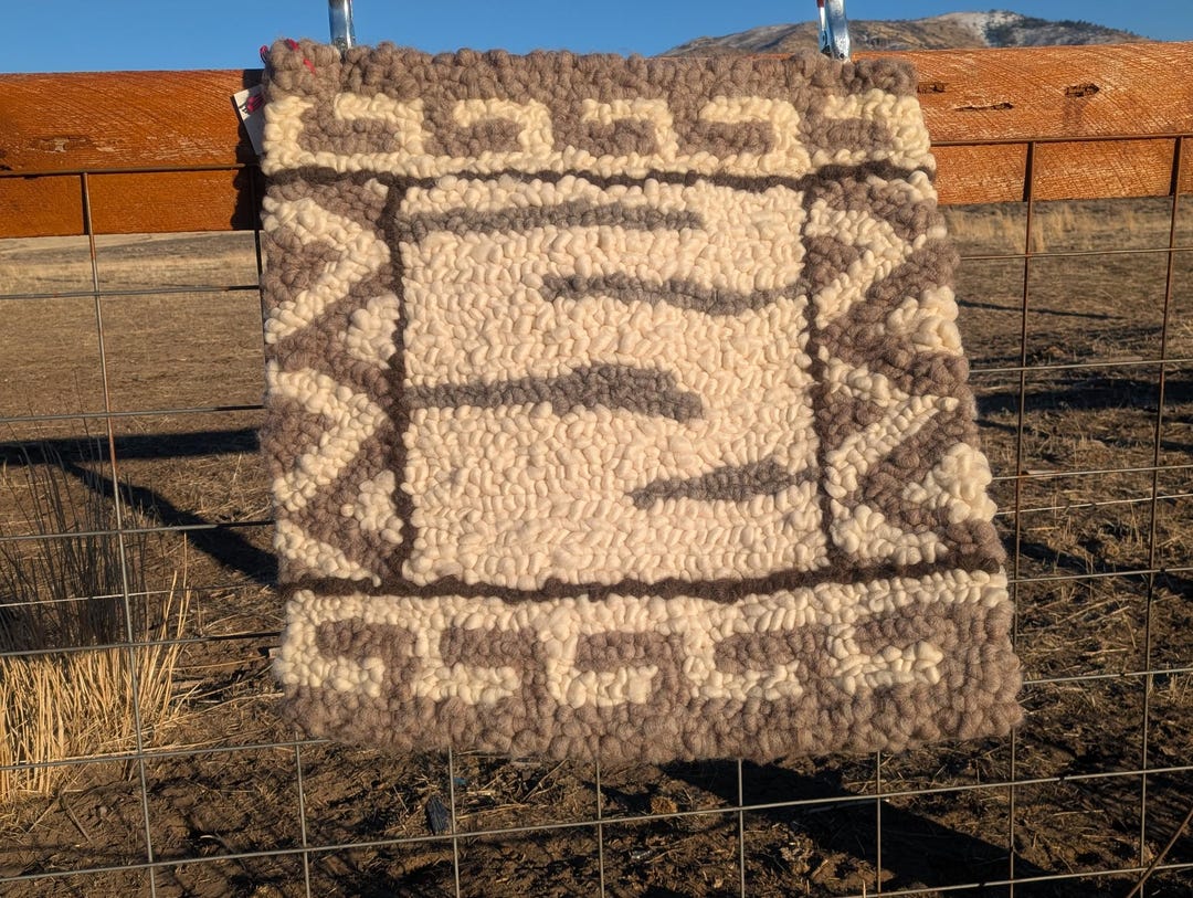 Aztec and Cloud Pulled Wool Saddle Pad - Etsy