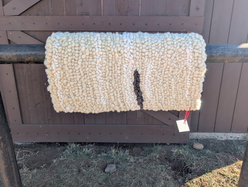 33" X 34" Pulled Wool Saddle Pad - Etsy