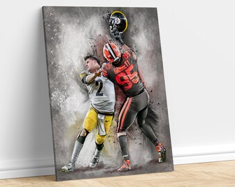 Myles Garrett Art - Etsy