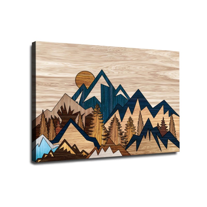 Rustic Wood Print - Etsy