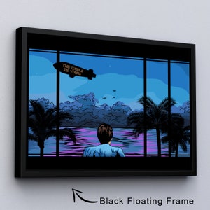 Scarface Canvas Drawing Wall Print Home Wall Decor Hand Made - Etsy