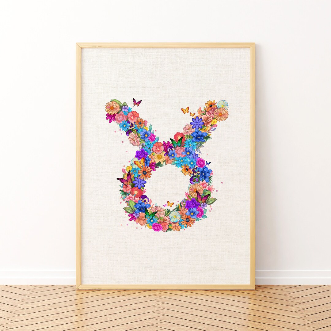 Taurus Zodiac Sign Art, Personalised Zodiac Symbols From Flowers, Any ...