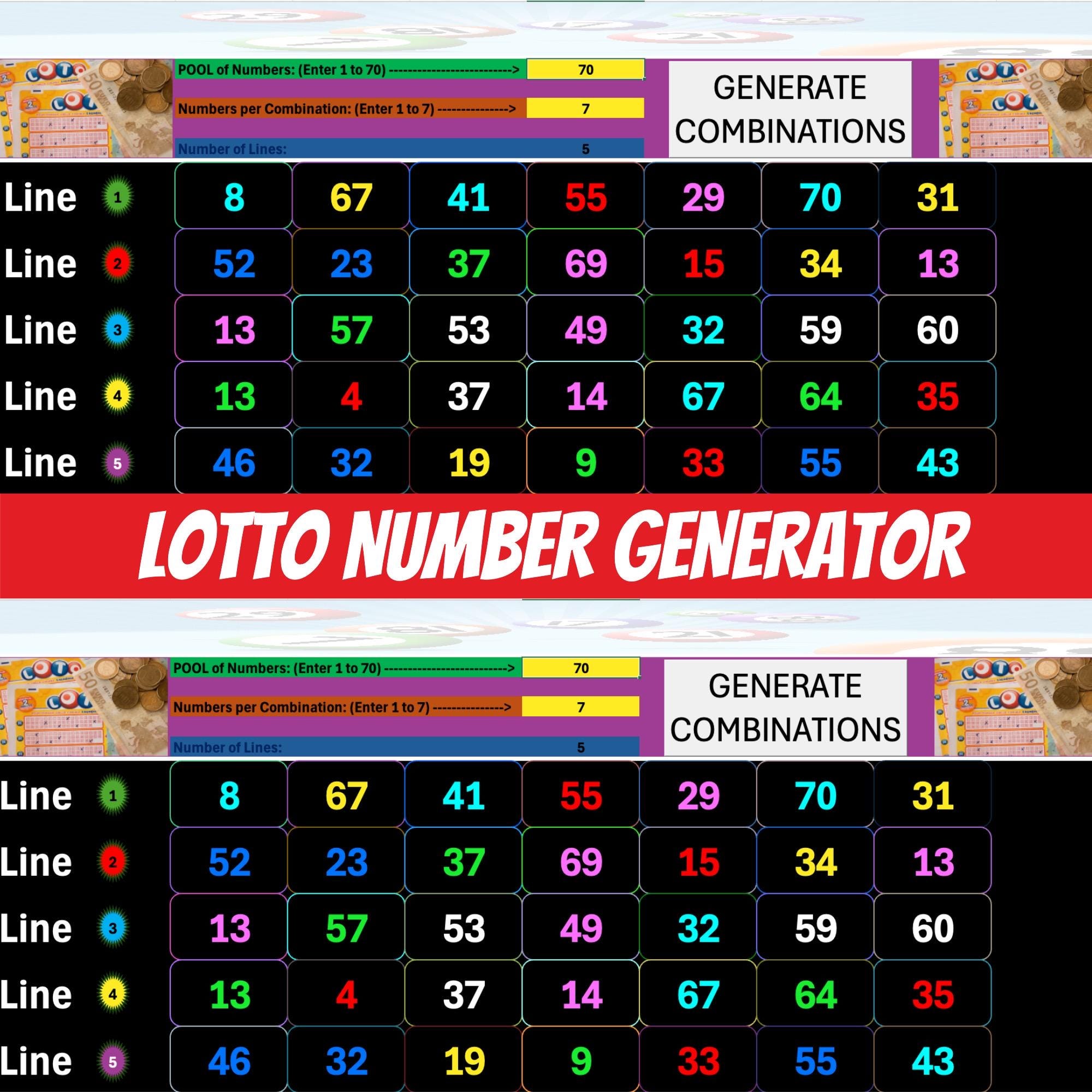 Lottery Numbers Generator - Unique Picks - Lotario- 6/49 - Lottomax ...