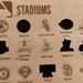 Handcrafted Baseball Stadium Tracker - Unique Baseball Tracking Map for ...