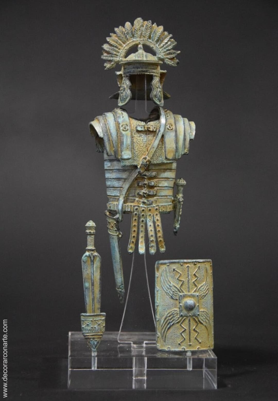 Centurion Armor. Cast Bronze Reproduction. 23 Cm. Gift for Soldiers ...