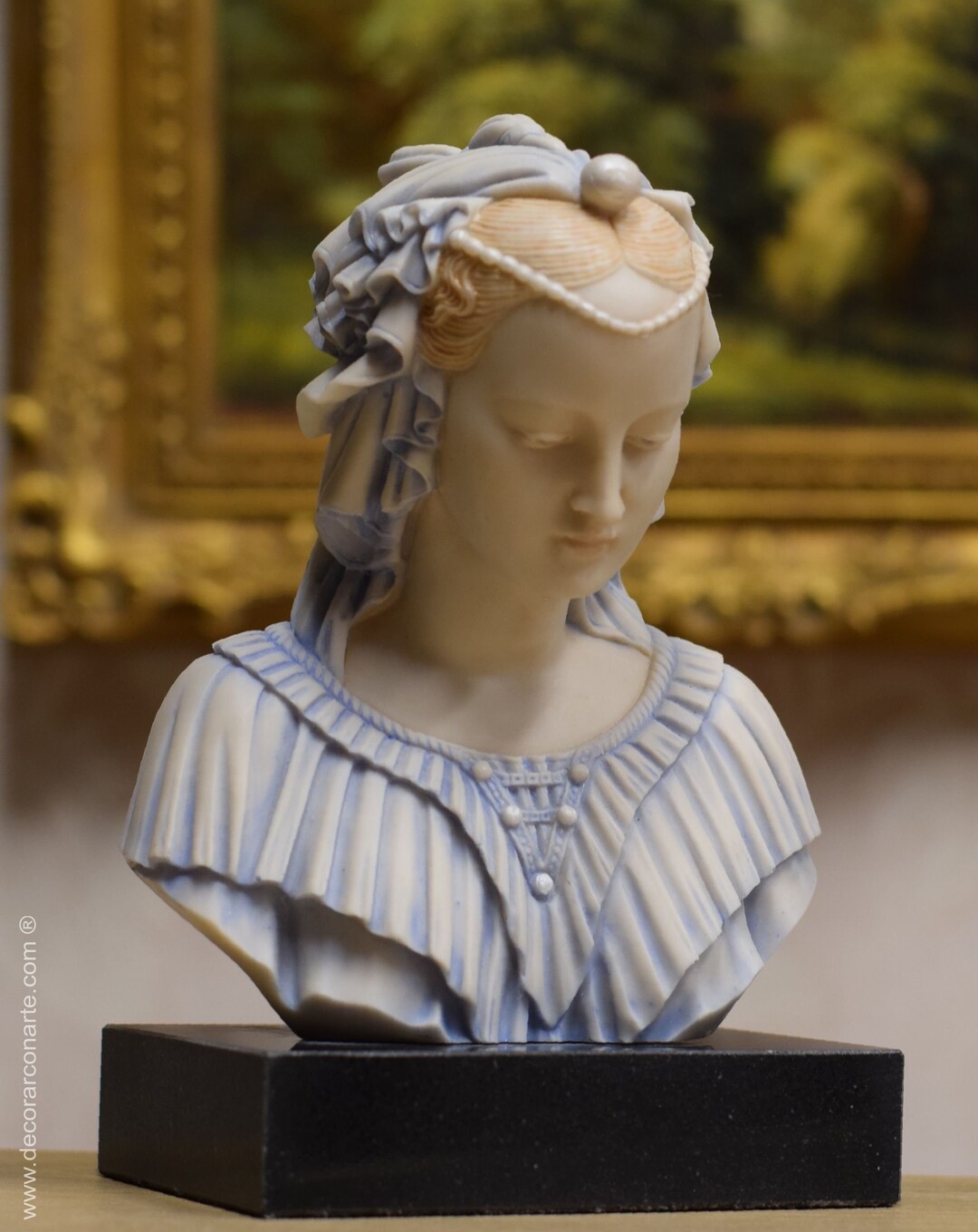 Renaissance Madonna Bust. Molded Marble. 21cm. Handmade in Spain. Ideas ...