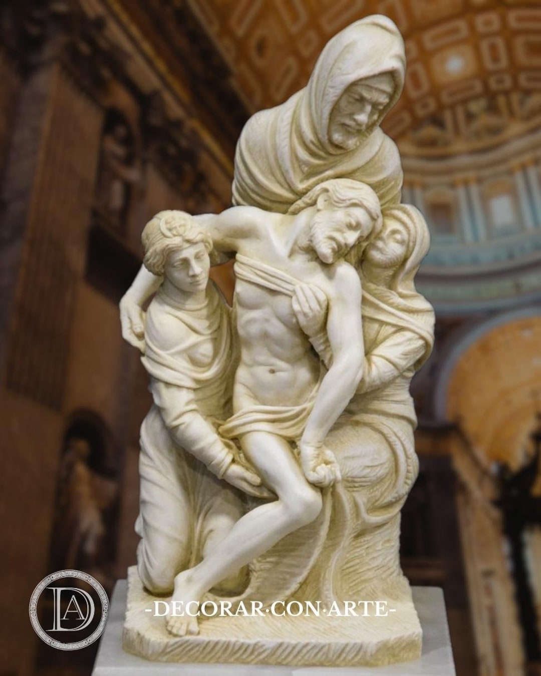 Pietà by Michelangelo. the Descent From the Cross. 22 Cm. Made of ...