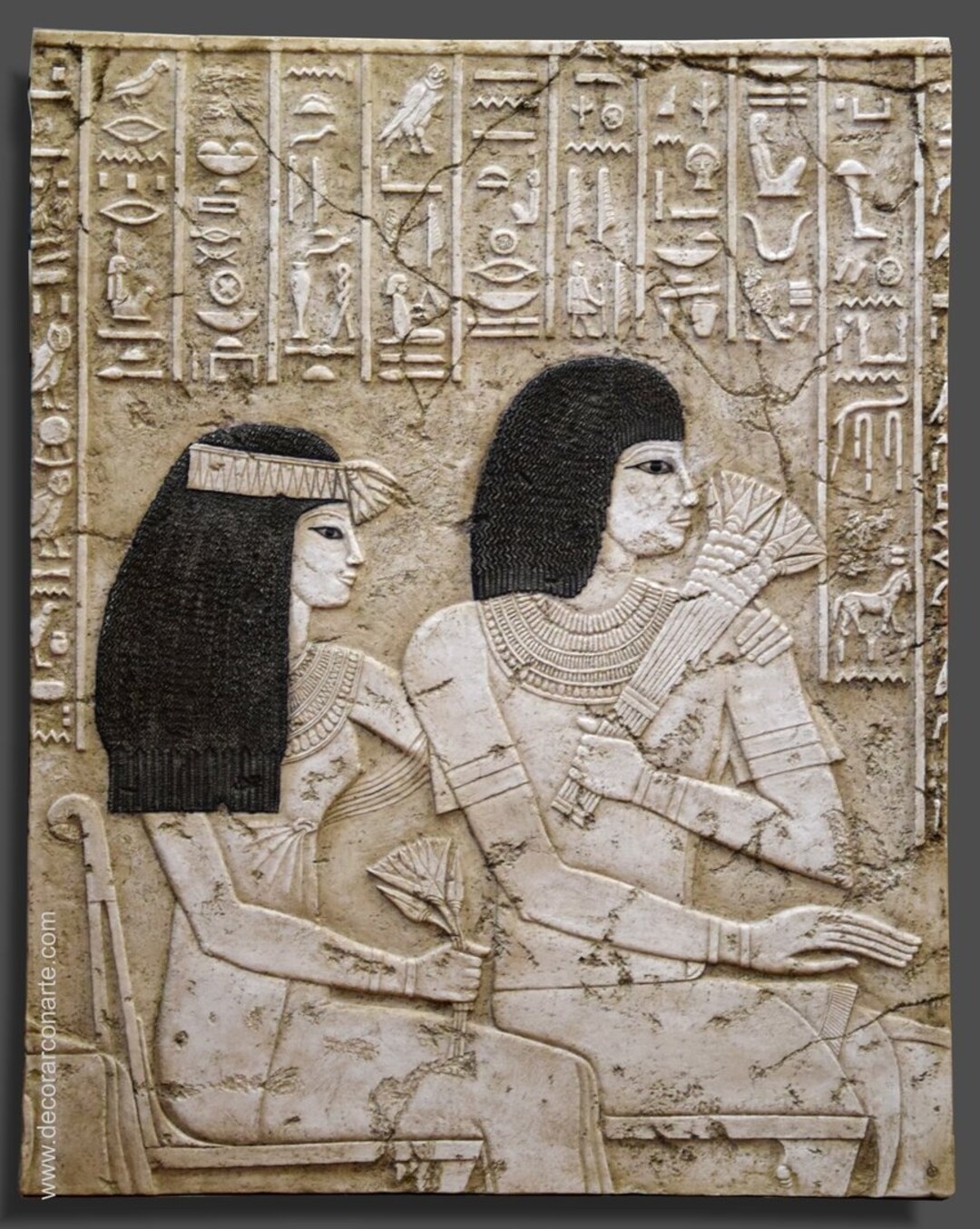 Ramose Stele Relief Made of Reconstituted Marble. 108 X 87 - Etsy