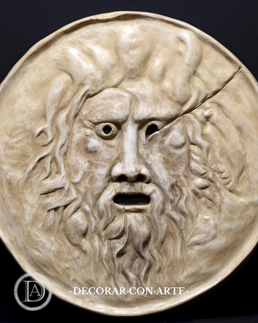 Mouth of Truth (bocca Della Verità). 60cm. Molded Marble. Handmade in ...