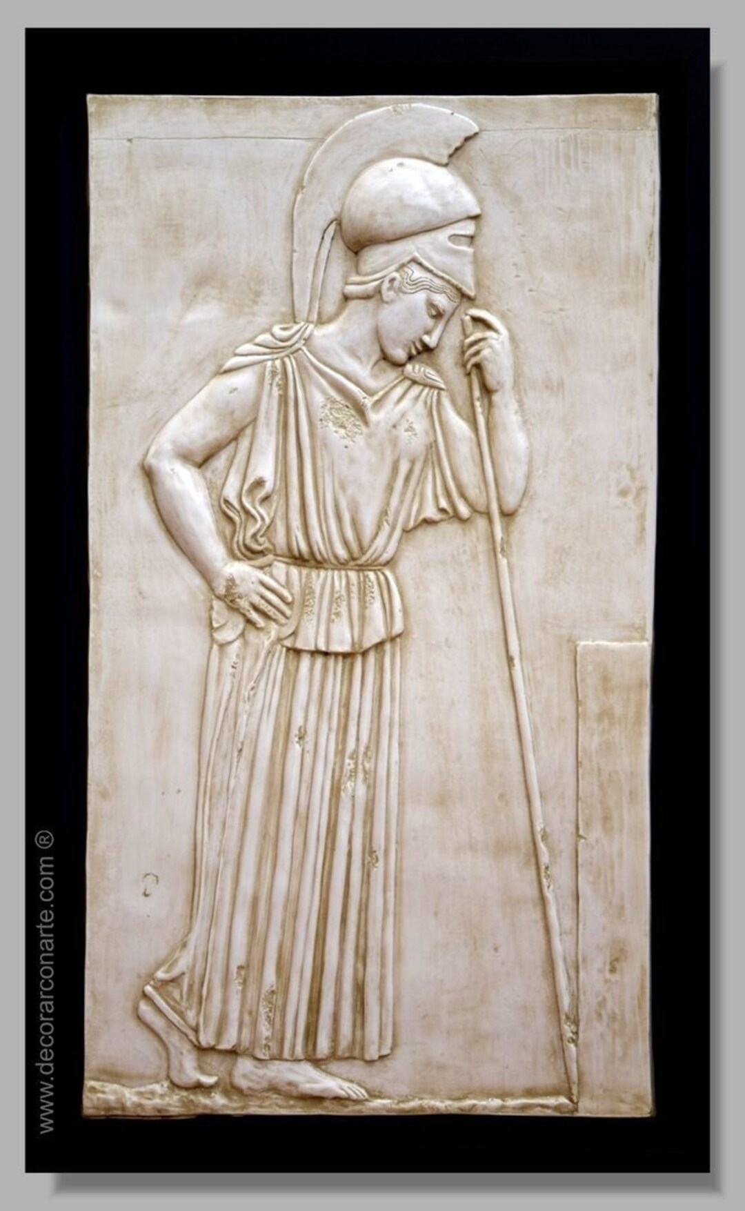 Relief of a Pensive Athena. 97x54cm. Molded Marble. Classic Art. Art ...