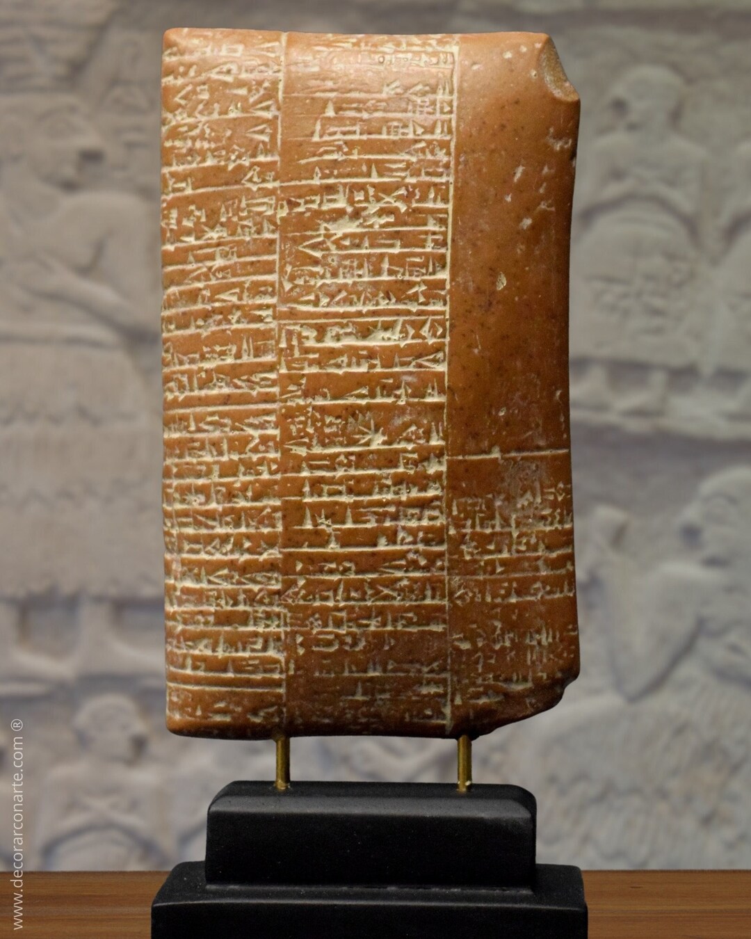 Sumerian Prescription Tablet. Reproduction Made of Reconstituted Marble ...