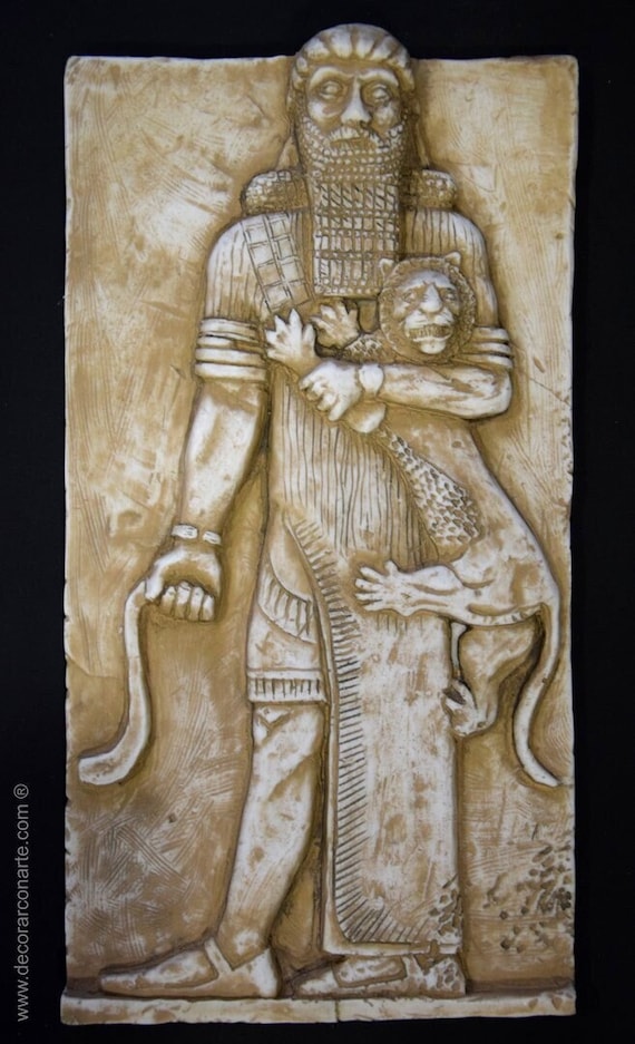 Assyrian Relief of Gilgamesh. Reproduction Made of - Etsy