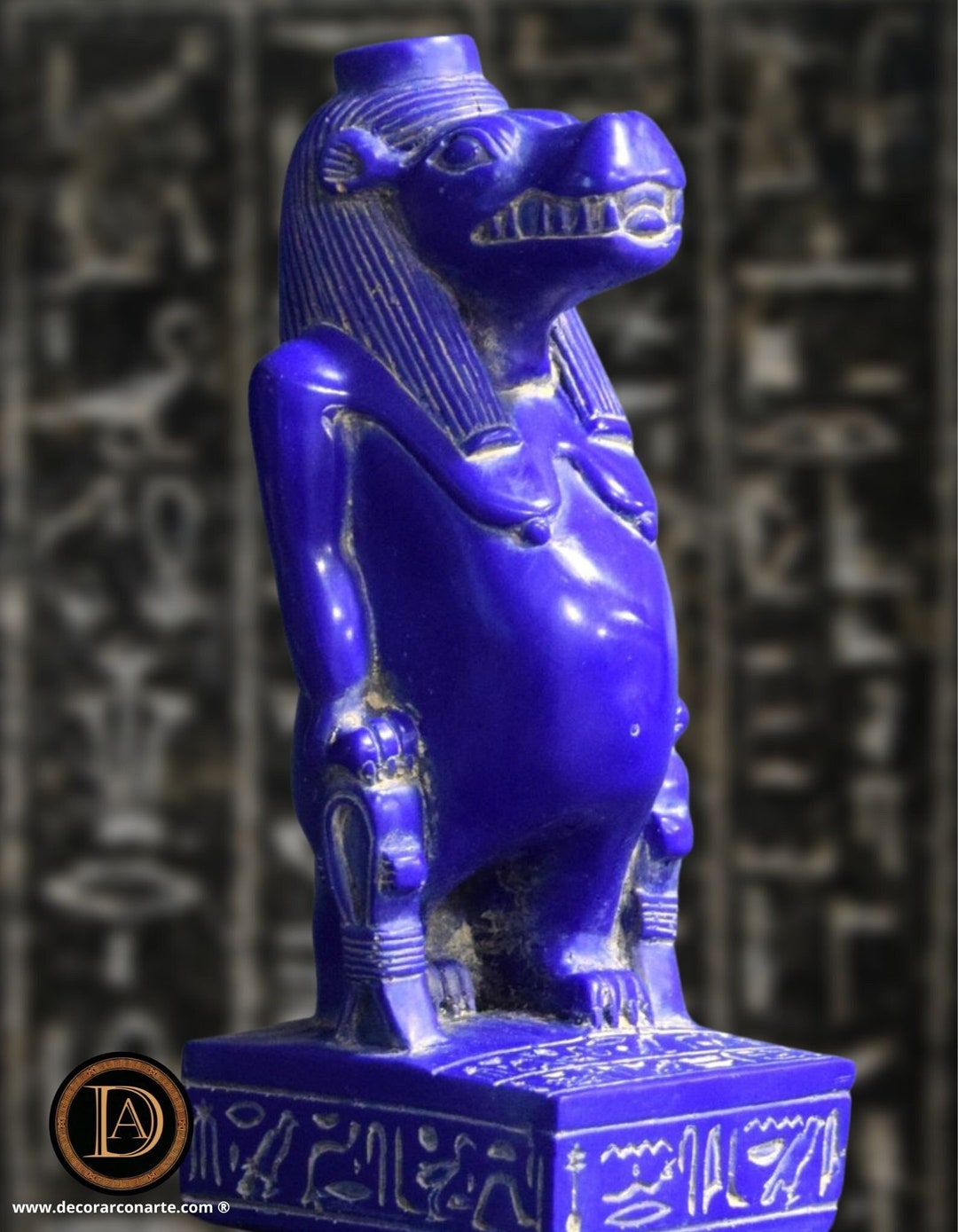 Reproduction of a Statue of the Egyptian Goddess Tueris, Made of ...
