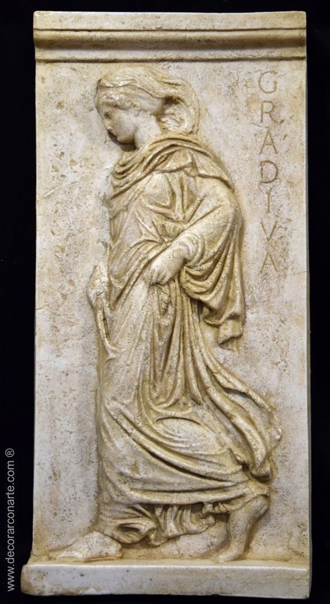 Bas-relief de Gradiva. 72 x 34 cm. Décoration d'intérieur et de jardin ...