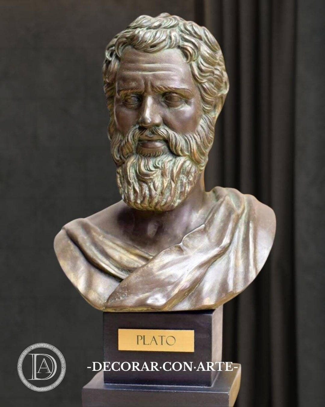 Bust of the Greek Philosopher Plato. 32cm. Gift for Philosopher. Gift ...