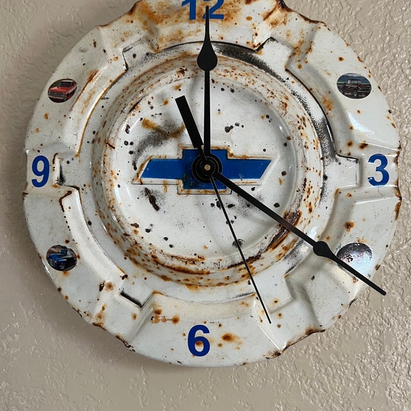 Hub Cap Clock - Etsy