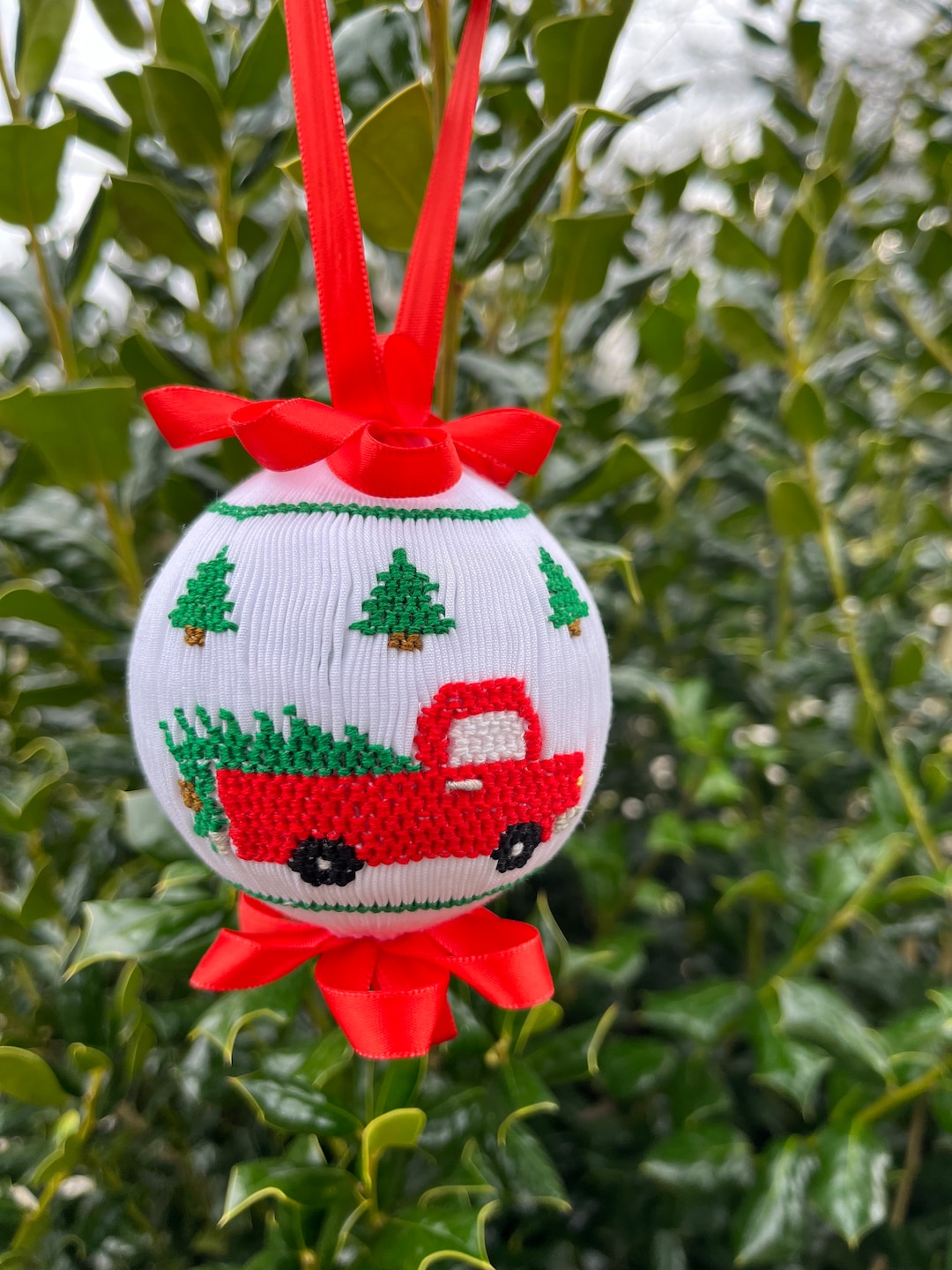 Smocked Christmas Ornament: Holiday Haul - Etsy