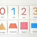 Large Preschool Flashcards Numbers Shapes Laminated Flashcards ...