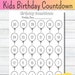 Kids Birthday Countdown Printable Birthday Coloring Page Birthday ...