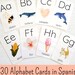 Bilingual Alphabet Flashcards English Spanish Alphabet Cards Bilingual ...